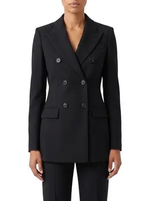 Sportmax Double Breasted Blazer - Black