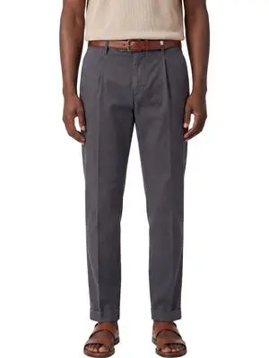 MYTHS Tailored Pleated Trousers - Black