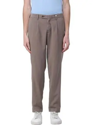 MYTHS Tailored Pleated Trousers - Brown