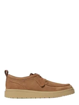 Clarks Suede Brogue Shoes - Brown