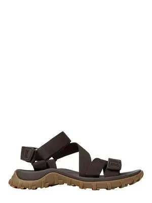 Camper Recycled Fabric Open Toe Sandals With Adjustable Straps - Brown