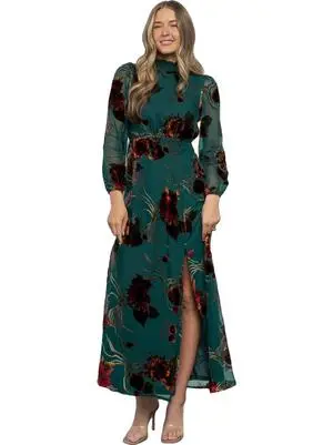 BALTIC BØRN Caspian Maxi Dress - Jade Multi