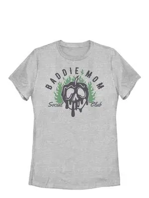 Disney Villains Baddie Mom Social Club Graphic T-shirt - Athletic Heather