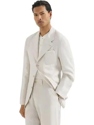 Brunello Cucinelli Chevron Unlined Blazer - Shell