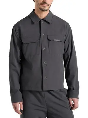 Manière De Voir Technical Cargo Shirt Jacket - Grey