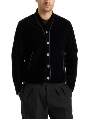 Manière De Voir Nassim Velvet Jacket - Black