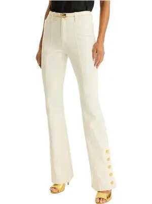 THE NOLI SHOP Veronica Button Jean - Ivory