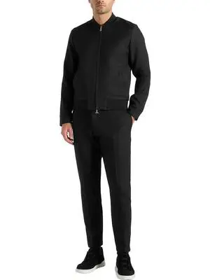 Manière De Voir Tailored Bomber Jacket - Black