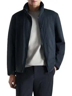 Mango Packable Water Repellent Jacket - Navy