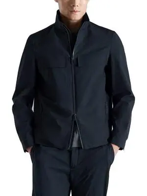 Mango Water Repellent Jacket - Navy