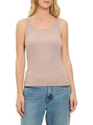 Michael Stars Breken Boyfriend Tank - Macadamia