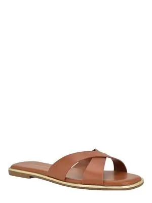 NINE WEST Criss-Cross Slide Sandal