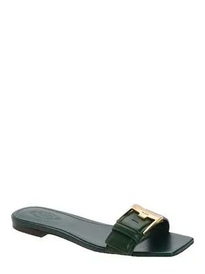 TOD'S Buckle Slide Sandal - Sycamore