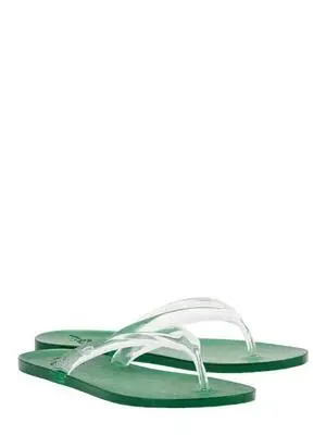 ANCIENT GREEK SANDALS Jelly Flip Flop - Clear/green