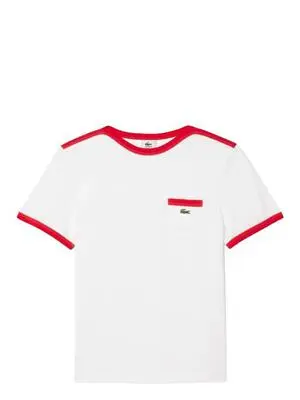 Lacoste Turtle Graphic T-shirt - White/red