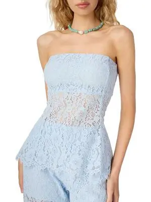 Cami Nyc Bijou Strapless Lace Top - Dew