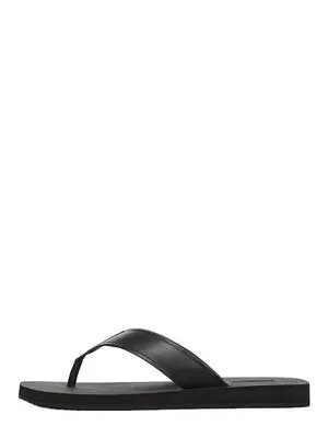 Vince Leather Thong Sandal - Black
