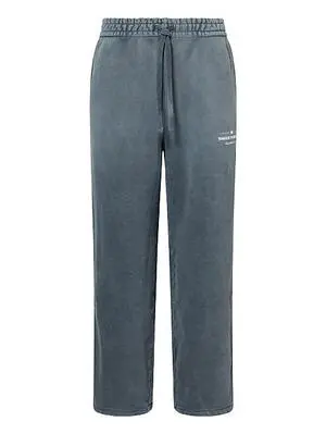 THE COUTURE CLUB Spray-wash Logo-print Cotton Jogging Bottoms - Black