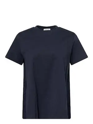 Moncler Embroidered Logo T-shirt - Navy