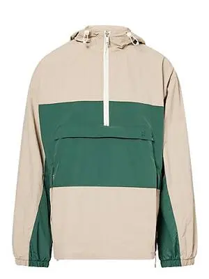 On Zendaya X" Half-zip Color-block Anorak Jacket - Kasha