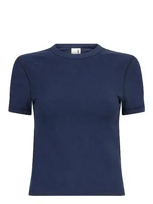 On Ribbed Jersey T-shirt - Midnight