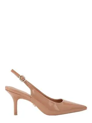Carvela Spirit Faux-leather Slingbacks - Beige