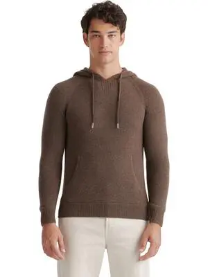 Quince Mongolian Spring Cashmere Pullover Hoodie - Brown