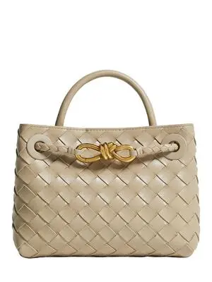 BOTTEGA VENETA Mini Leather Andiamo Top-Handle Bag