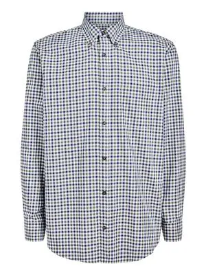Purdey Cotton Check Shirt - Green
