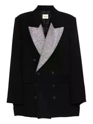 Khaite Balton Crystal-embellished Blazer - Black