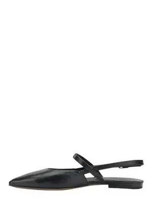 POMME D´OR Pointed-toe Slingback Flat Pumps - Black