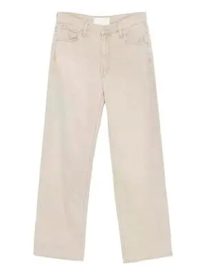 MOTHER The Dodger Sneak Straight Leg Jeans - Neutrals