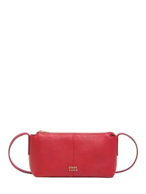 Bimba Y Lola Grained Leather Mini Bag - Red