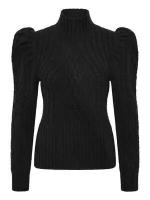 Rebecca Vallance Cable-knit Turtleneck Sweater - Black