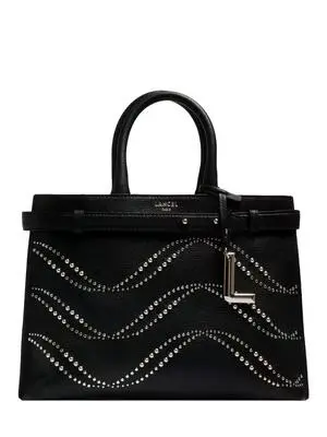 LANCEL Stud-embellished Shoulder Bag - Black