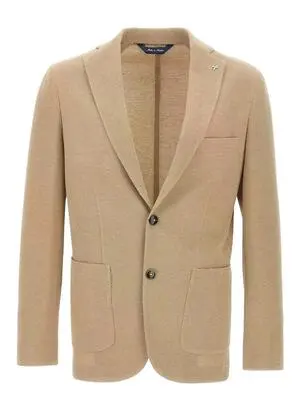 MARCHESANI Honeycomb-weave Blazer - Neutrals