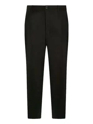 NINE:INTHE:MORNING Pressed-crease Stretch Trousers - Brown