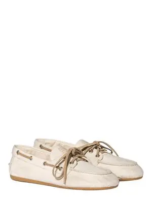 MIU MIU Canvas Deck Shoes