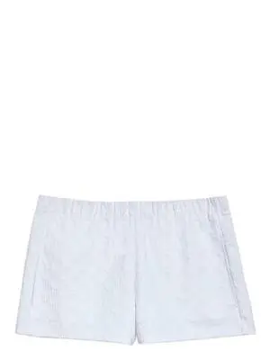 Gucci Gg Jersey Jacquard Shorts - White