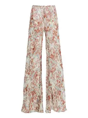 DE LA VALI La Isla Hydra Chiffon Trousers - Multi
