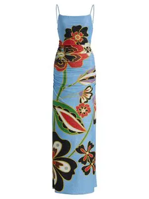 CALA DE LA CRUZ La Isla Kim Jersey Maxi Dress - Floral