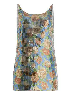 Rabanne La Isla Mesh Tank Top - Multi