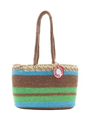 Kilometre Paris La Isla Raffia Tote Bag - Multi