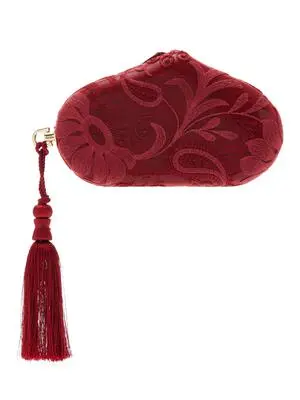 MARLIES GRACE La Isla Marlies Lace Clutch - Red