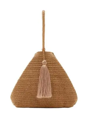 MARLIES GRACE Mara Raffia Bucket Bag - Neutral