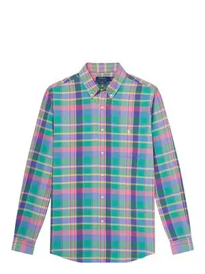Polo Ralph Lauren Polo Ralph Lauren - Button-Down Collar Checked Cotton Shirt - Men - Green - XS Green