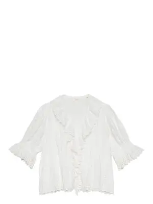 DÔEN Henri Eyelet Top