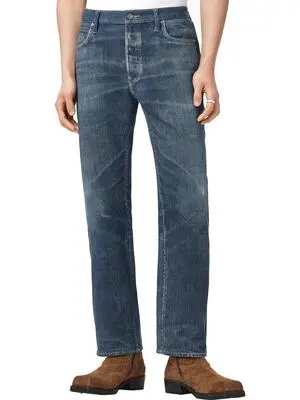 ALLSAINTS Bead Illusion Straight Leg Pants - Blue