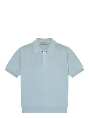 Canali Cotton Polo Shirt - Blue