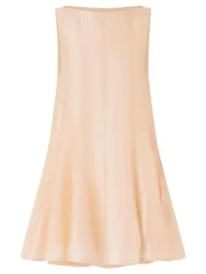 Khaite Mags Paneled Satin-twill Mini Dress - Orange